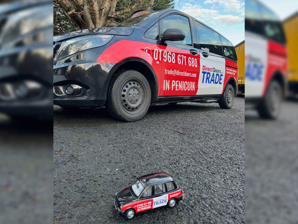 Partial Vinyl Wrap On Taxi - First Display - Signs & Graphics 2026